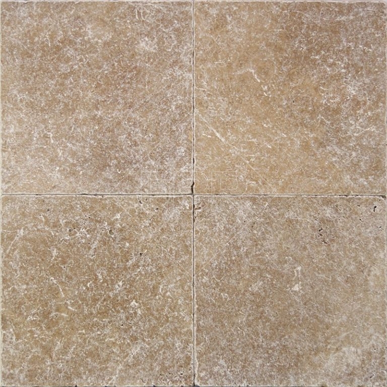 16x16 Noce Tumbled Travertine Tile (1/2) | FBR Marble | PAVERS – POOL ...