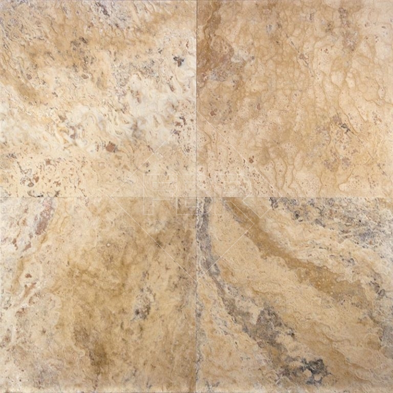 18x18 Philadelphia Honed Filled Travertine Tile (1/2) | FBR Marble ...