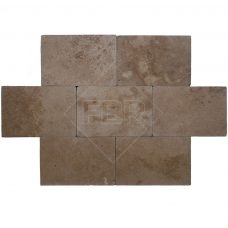 16x24 Noce Tumbled Travertine Paver (3cm) | FBR Marble | PAVERS – POOL ...