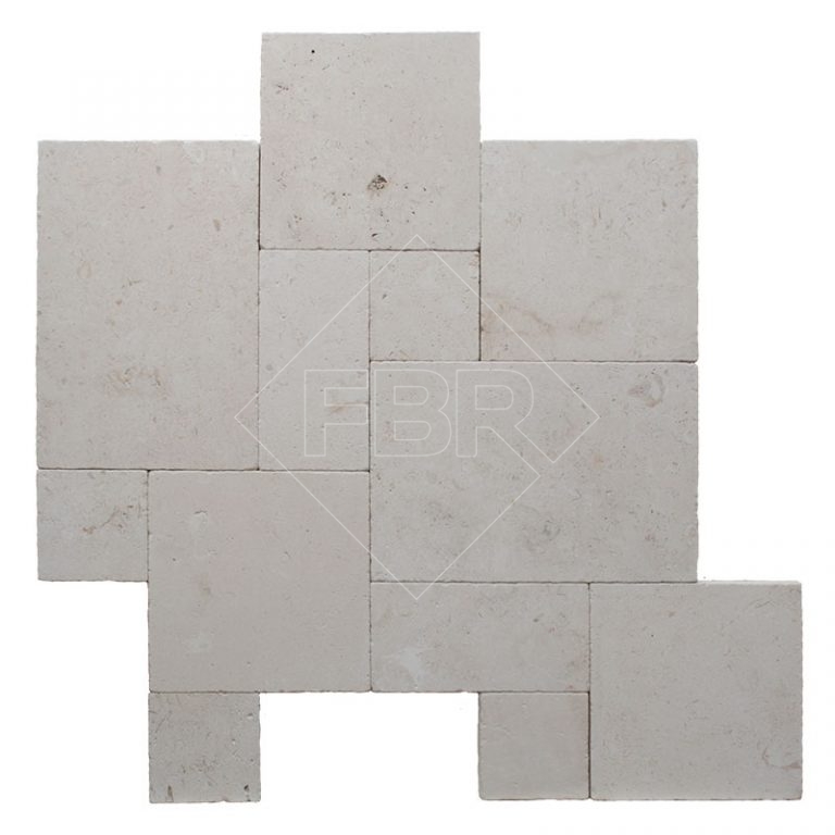 Symra Shell Beige Tumbled French Pattern Limestone Paver (3cm) | FBR ...