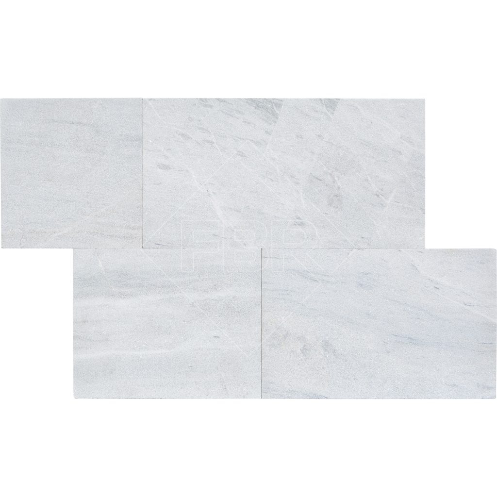 Solto White Fine Picked Marble Linear Pattern Paver (3cm) | FBR Marble ...