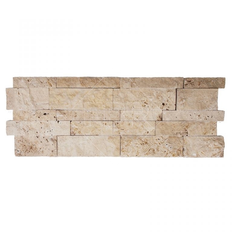 7x20 Ivory Splitface Travertine Wall Panel (3/4) | FBR Marble | PAVERS ...