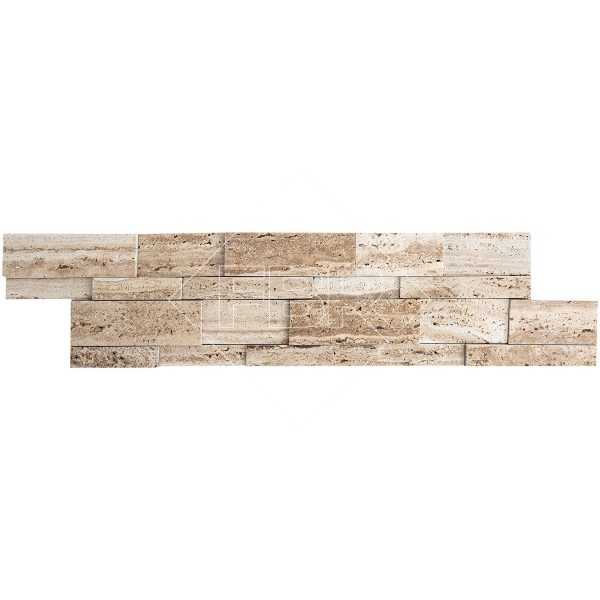 6x24 Valencia Vein-Cut Honed Unfilled Travertine Ledger | FBR Marble ...