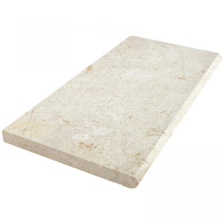 Symra Shell Beige Limestone Coping | FBR Marble | PAVERS – POOL COPINGS ...