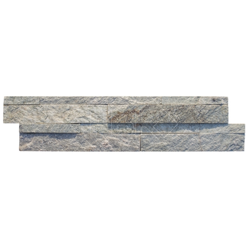 6X24 White Splitface Quartzite Ledger Panel – FBR Marble