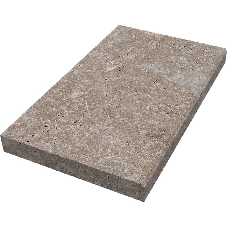 14x24 Noce Tumbled Travertine Modern Coping (5cm) | FBR Marble | PAVERS ...